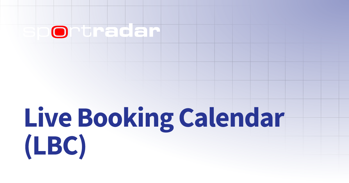 Live Booking Calendar (LBC) | Live Booking Calendar & Live Odds ...