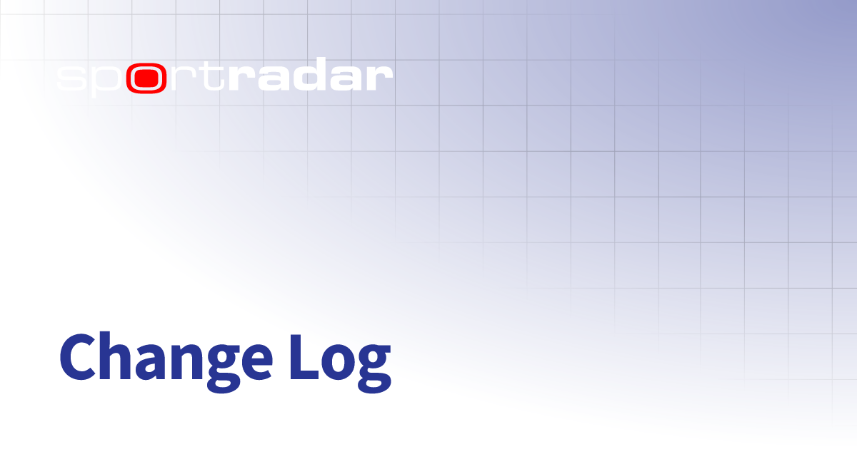 Change Log | Live Data | Customer Documentation